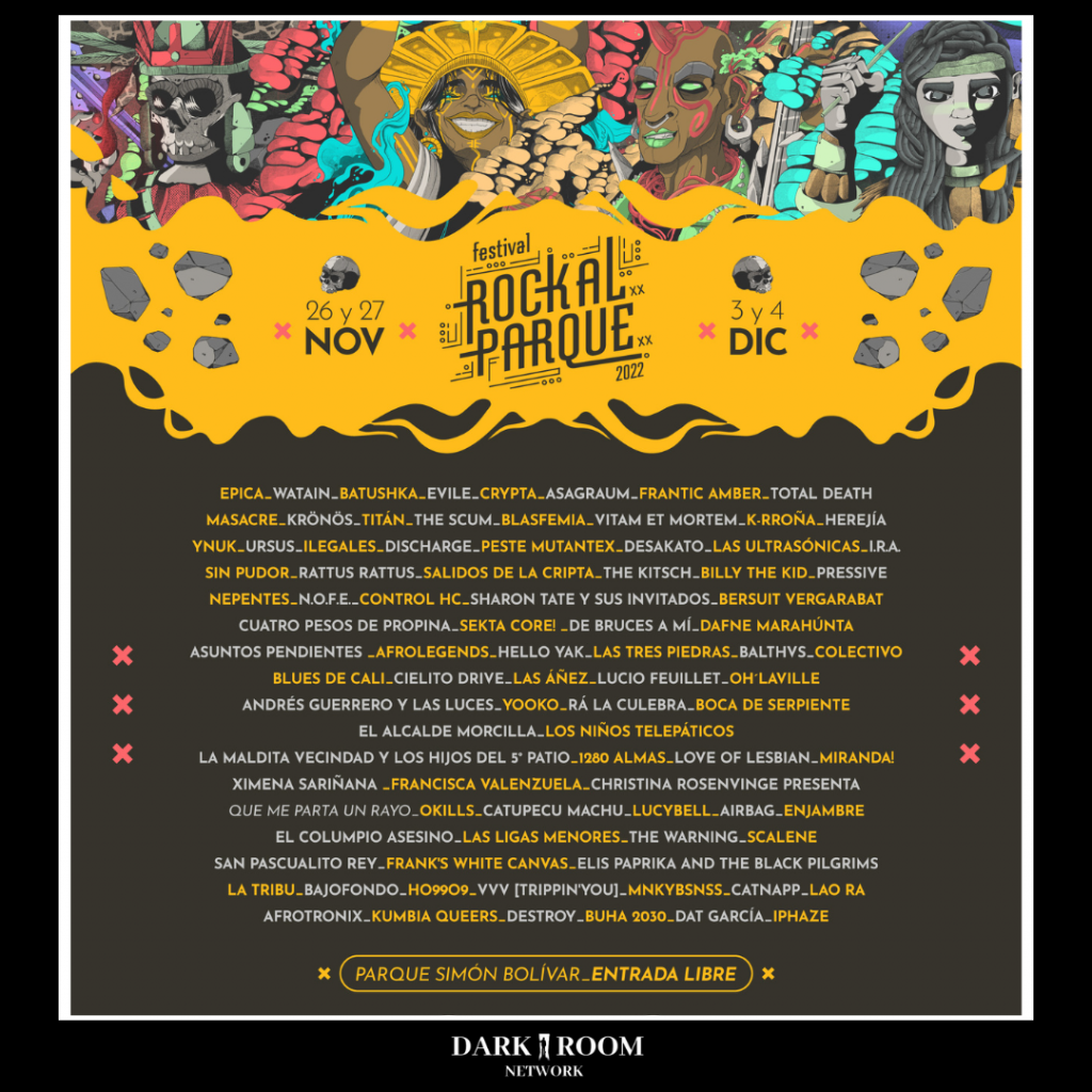 ¿Qué paso en Rock al Parque 2022? Un duro y frío retorno - Dark Room ...